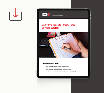 Download: Monthly Checklist for Service Writers • IDS-Astra
